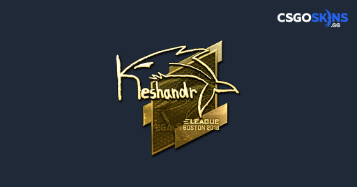 Sticker | keshandr (Gold) | Boston 2018 - CSGOSKINS.GG