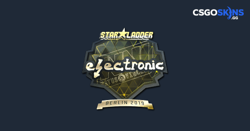 Sticker | electronic (Gold) | Berlin 2019 - CSGOSKINS.GG