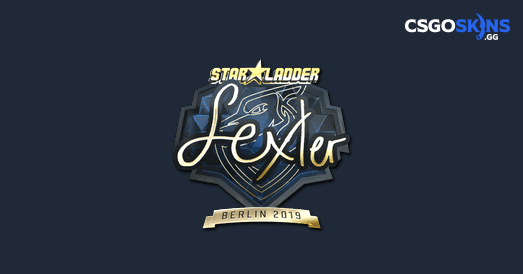 Sticker | dexter (Gold) | Berlin 2019 - CSGOSKINS.GG