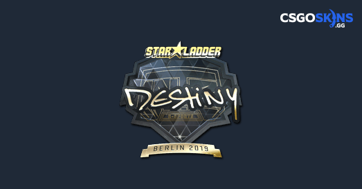 Sticker | DeStiNy (Gold) | Berlin 2019 - CSGOSKINS.GG