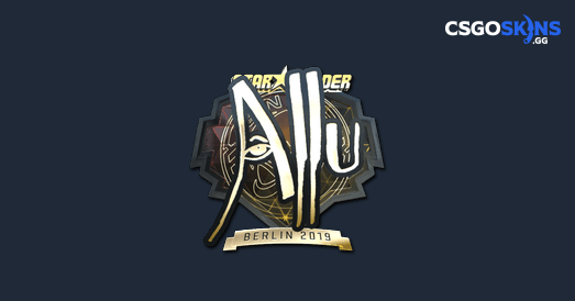 Sticker | allu (Gold) | Berlin 2019 - CSGOSKINS.GG