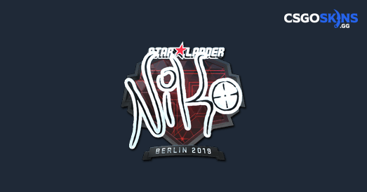 Sticker | NiKo (Foil) | Berlin 2019 - CSGOSKINS.GG