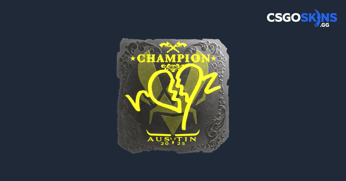 Sticker | ropz (Foil, Champion) | Austin 2025 - CSGOSKINS.GG