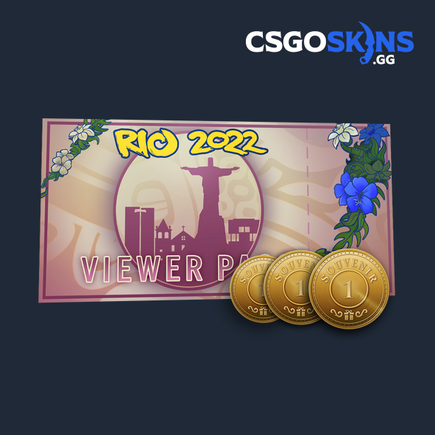 Rio 2022 Viewer Pass + 3 Souvenir Tokens - CSGOSKINS.GG