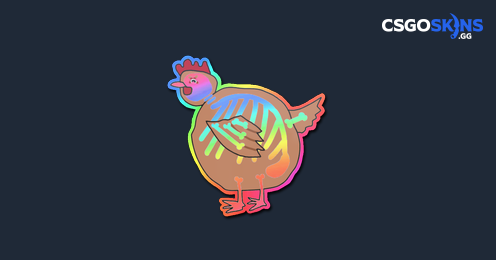 Sticker | Poorly Drawn Chicken (Holo) - CSGOSKINS.GG