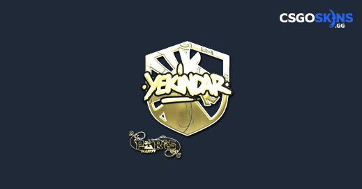Sticker | YEKINDAR (Gold) | Paris 2023 - CSGOSKINS.GG
