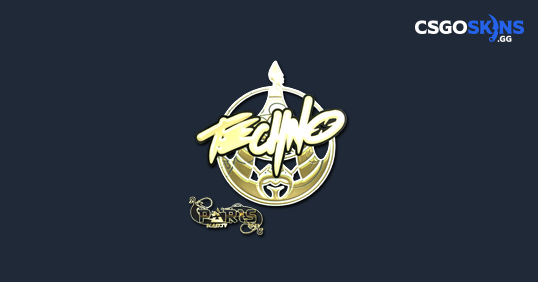 Sticker | Techno4K (Gold) | Paris 2023 - CSGOSKINS.GG