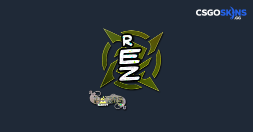 Sticker | REZ (Glitter) | Paris 2023 - CSGOSKINS.GG