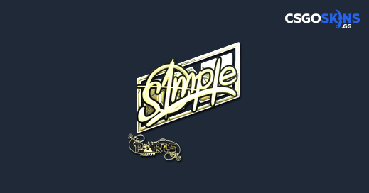 Sticker | s1mple (Gold) | Paris 2023 - CSGOSKINS.GG