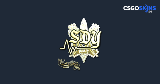 Sticker | sdy (Gold) | Paris 2023 - CSGOSKINS.GG