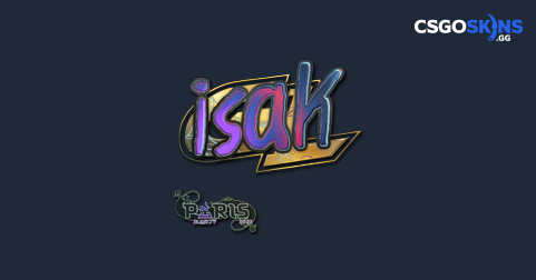 Sticker | isak (Holo) | Paris 2023 - CSGOSKINS.GG
