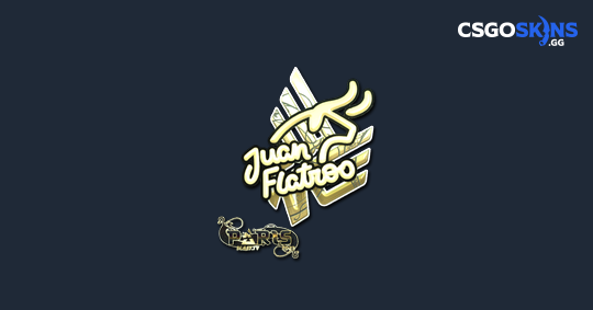 Sticker | juanflatroo (Gold) | Paris 2023 - CSGOSKINS.GG