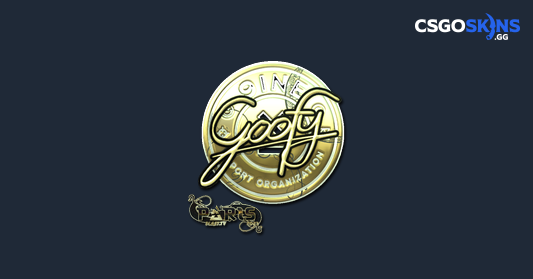 Sticker | Goofy (Gold) | Paris 2023 - CSGOSKINS.GG