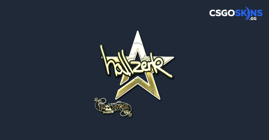 Sticker | hallzerk (Gold) | Paris 2023 - CSGOSKINS.GG
