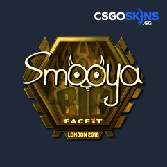 Sticker | smooya (Gold) | London 2018 - CSGOSKINS.GG