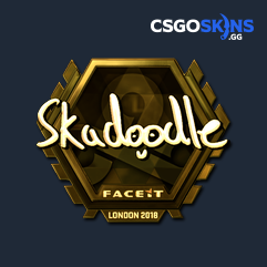Sticker | Skadoodle (Gold) | London 2018 - CSGOSKINS.GG