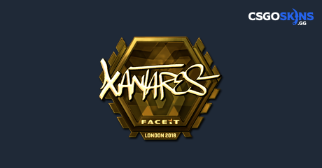 Sticker | XANTARES (Gold) | London 2018 - CSGOSKINS.GG