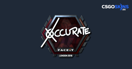 Sticker | xccurate (Foil) | London 2018 - CSGOSKINS.GG