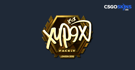 Sticker | Xyp9x (Gold) | London 2018 - CSGOSKINS.GG