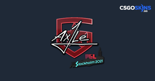 Sticker | Ax1Le | Stockholm 2021 - CSGOSKINS.GG