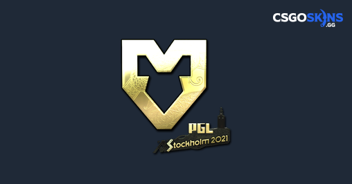 Sticker | MOUZ (Gold) | Stockholm 2021 - CSGOSKINS.GG