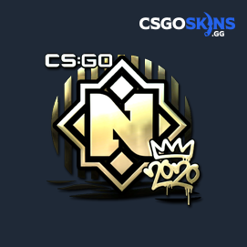Sticker | Nemiga (Gold) | 2020 RMR - CSGOSKINS.GG