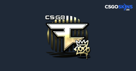 Sticker | FaZe (Gold) | 2020 RMR - CSGOSKINS.GG