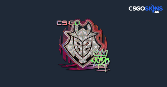 Sticker | G2 (Holo) | 2020 RMR - CSGOSKINS.GG