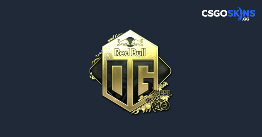 Sticker | OG (Gold) | Rio 2022 - CSGOSKINS.GG