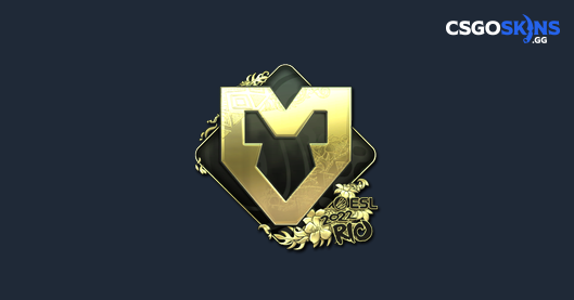 Sticker | MOUZ (Gold) | Rio 2022 - CSGOSKINS.GG