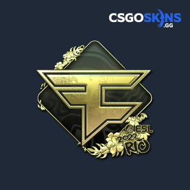 Sticker | FaZe Clan (Gold) | Rio 2022 - CSGOSKINS.GG