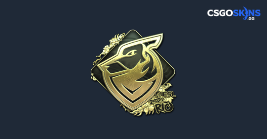 Sticker | Grayhound Gaming (Gold) | Rio 2022 - CSGOSKINS.GG