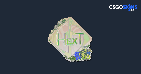 Sticker | HexT (Holo) | Rio 2022 - CSGOSKINS.GG
