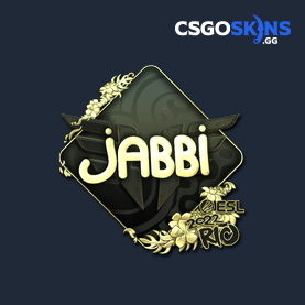 Sticker | jabbi (Gold) | Rio 2022 - CSGOSKINS.GG