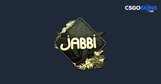 Sticker | jabbi (Gold) | Rio 2022 - CSGOSKINS.GG