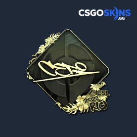 Sticker | CeRq (Gold) | Rio 2022 - CSGOSKINS.GG