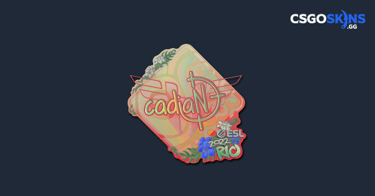 Sticker | cadiaN (Holo) | Rio 2022 - CSGOSKINS.GG