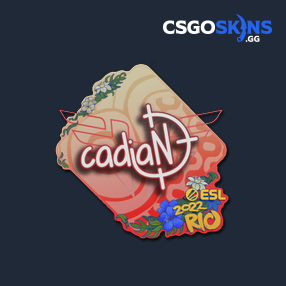 Sticker | cadiaN | Rio 2022 - CSGOSKINS.GG