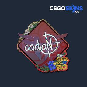 Sticker | cadiaN (Glitter) | Rio 2022 - CSGOSKINS.GG