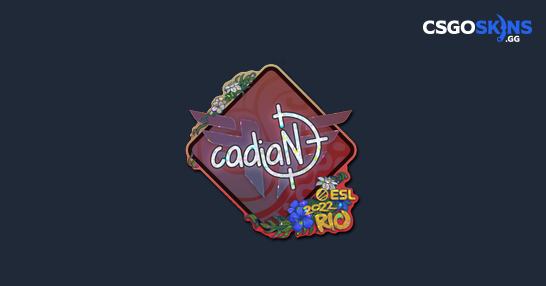 Sticker | cadiaN (Glitter) | Rio 2022 - CSGOSKINS.GG