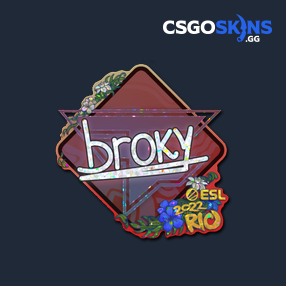 Sticker | broky (Glitter) | Rio 2022 - CSGOSKINS.GG
