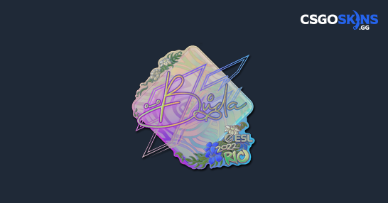 Sticker | BUDA (Holo) | Rio 2022 - CSGOSKINS.GG