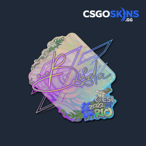 Sticker | BUDA (Holo) | Rio 2022 - CSGOSKINS.GG