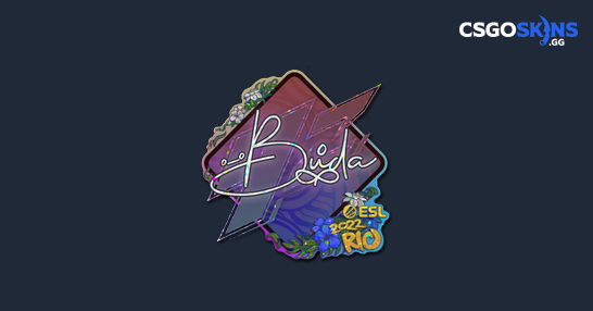 Sticker | BUDA (Glitter) | Rio 2022 - CSGOSKINS.GG