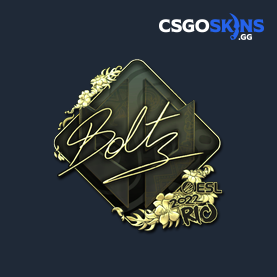 Sticker | boltz (Gold) | Rio 2022 - CSGOSKINS.GG