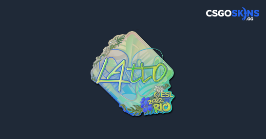 Sticker | latto (Holo) | Rio 2022 - CSGOSKINS.GG