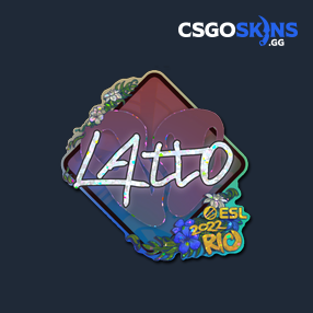 Sticker | latto (Glitter) | Rio 2022 - CSGOSKINS.GG