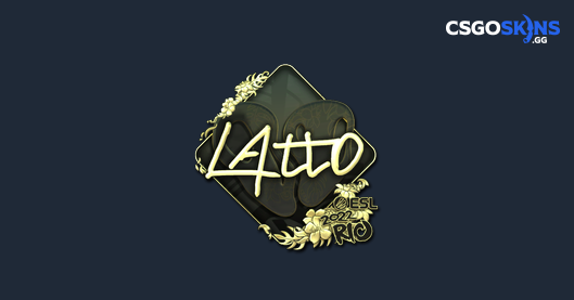 Sticker | latto (Gold) | Rio 2022 - CSGOSKINS.GG