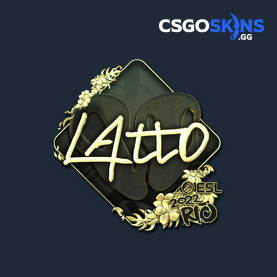 Sticker | latto (Gold) | Rio 2022 - CSGOSKINS.GG