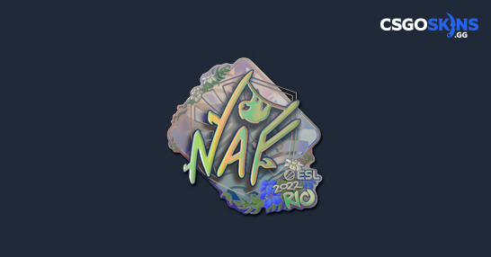 Sticker | NAF (Holo) | Rio 2022 - CSGOSKINS.GG